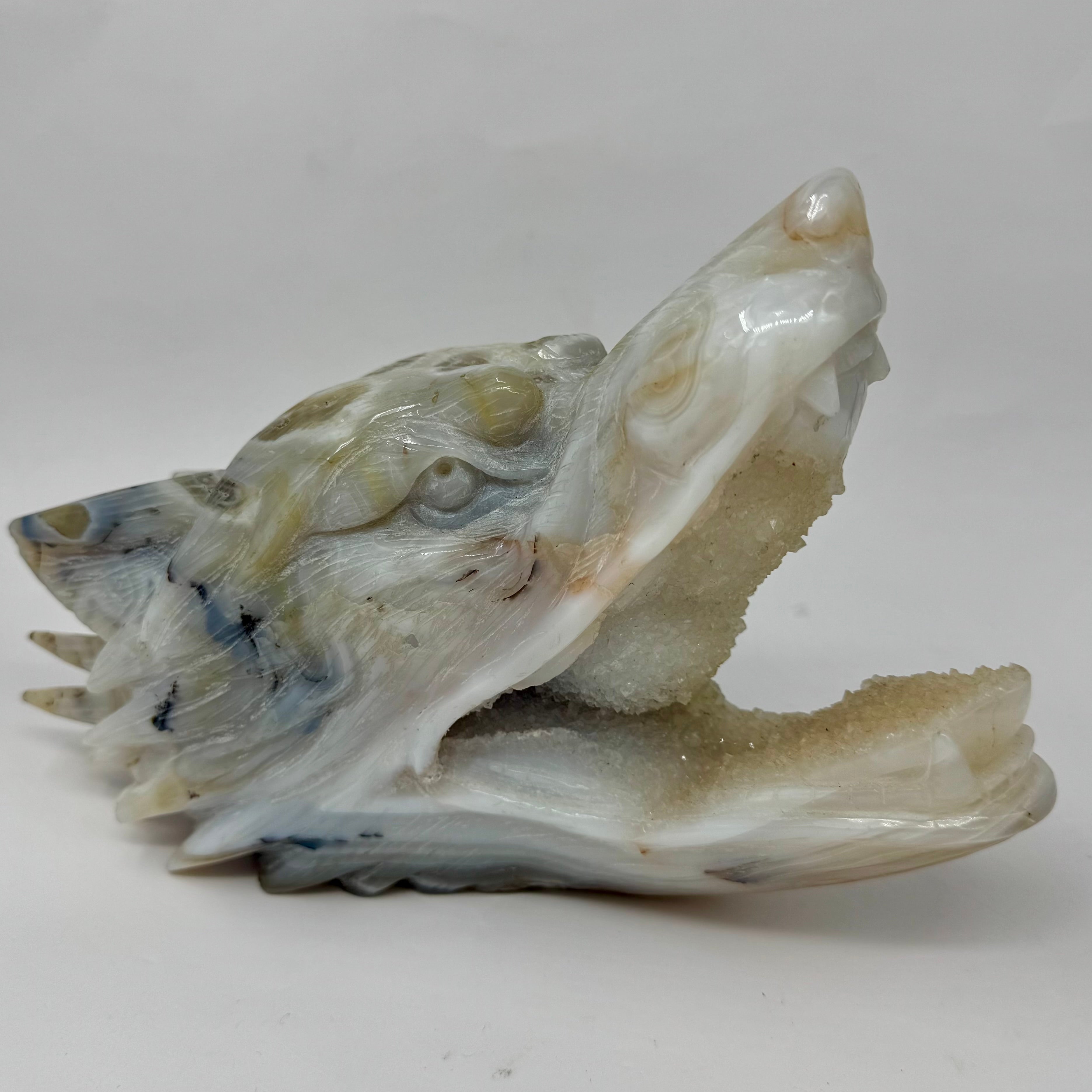 Agate Wolf Head – A Mesmerizing Fusion of Art and Nature | Main Street ...